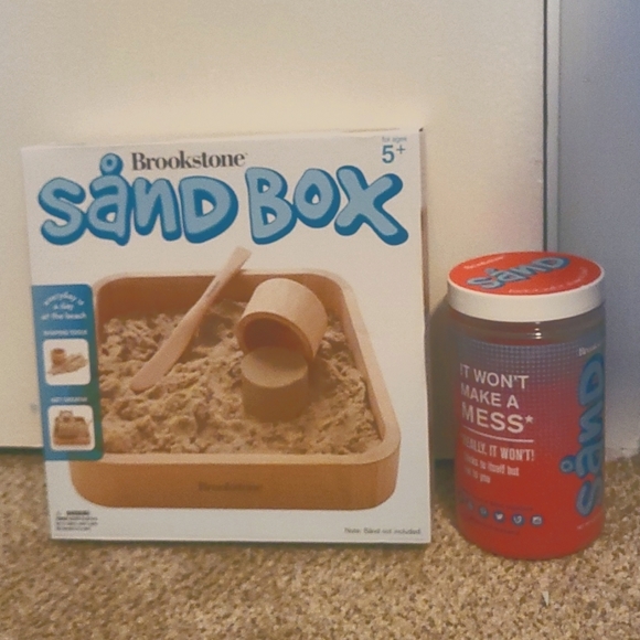 Brookstone | Toys | Brookstone Sand Box And Kinetic Sand New | Poshmark